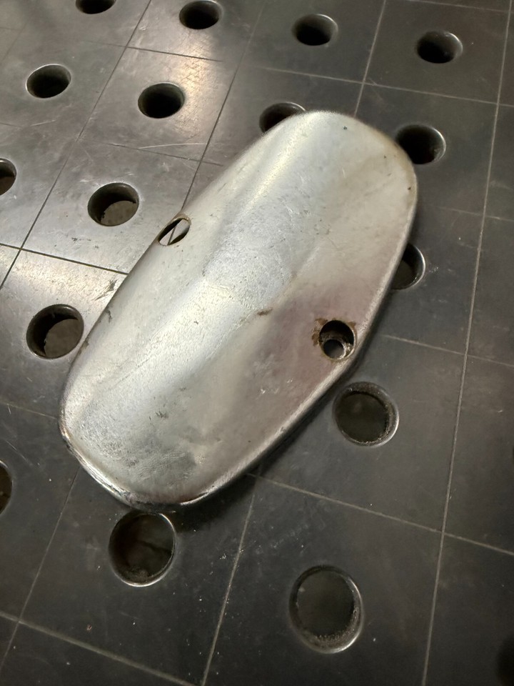 Harley OEM Exhaust Pipe Boot guard shield Brass Panhead Knucklehead | eBay