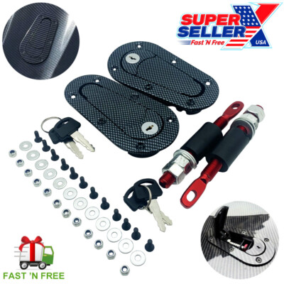 Quick Release Hood Pin Locking Latch Kit CARBON FIBER - Universal - USA ...