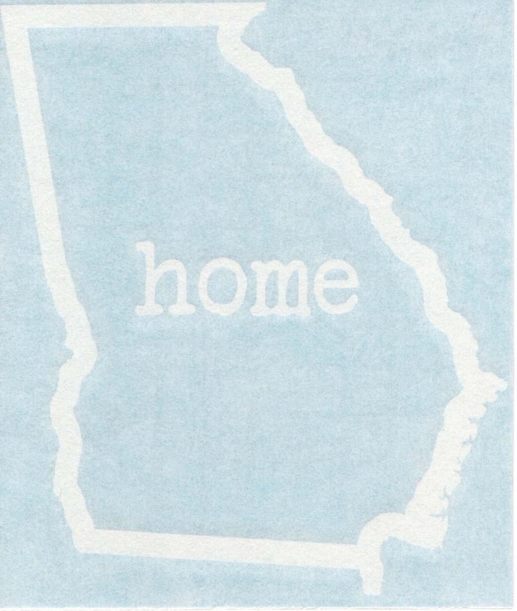 Georgia Home State Outline GA USA America Car Vinyl Die-Cut Decal ...