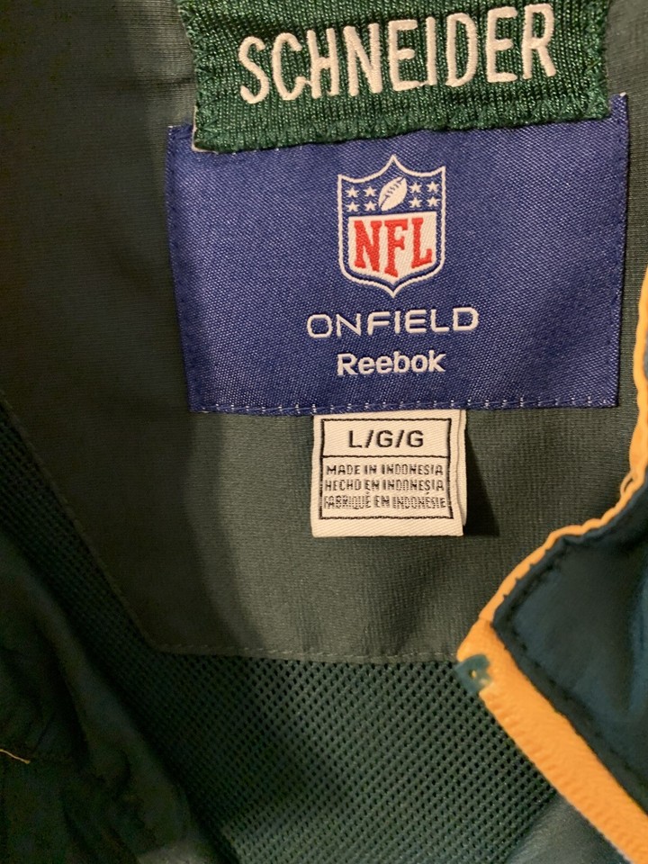 EUC! Green Bay Packers SPELL-OUT Windbreaker Full Zip On Field NFL ...