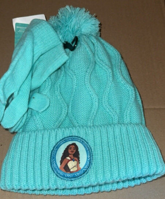 DISNEY Moana 2 Hat And Mitten Set GIRLS YOUTH KIDS NEW | eBay