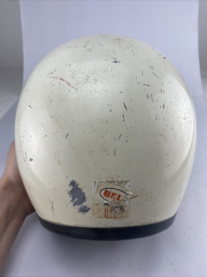 Bell RT White Vintage Motorcycle Helmet - 7 1/4” | eBay