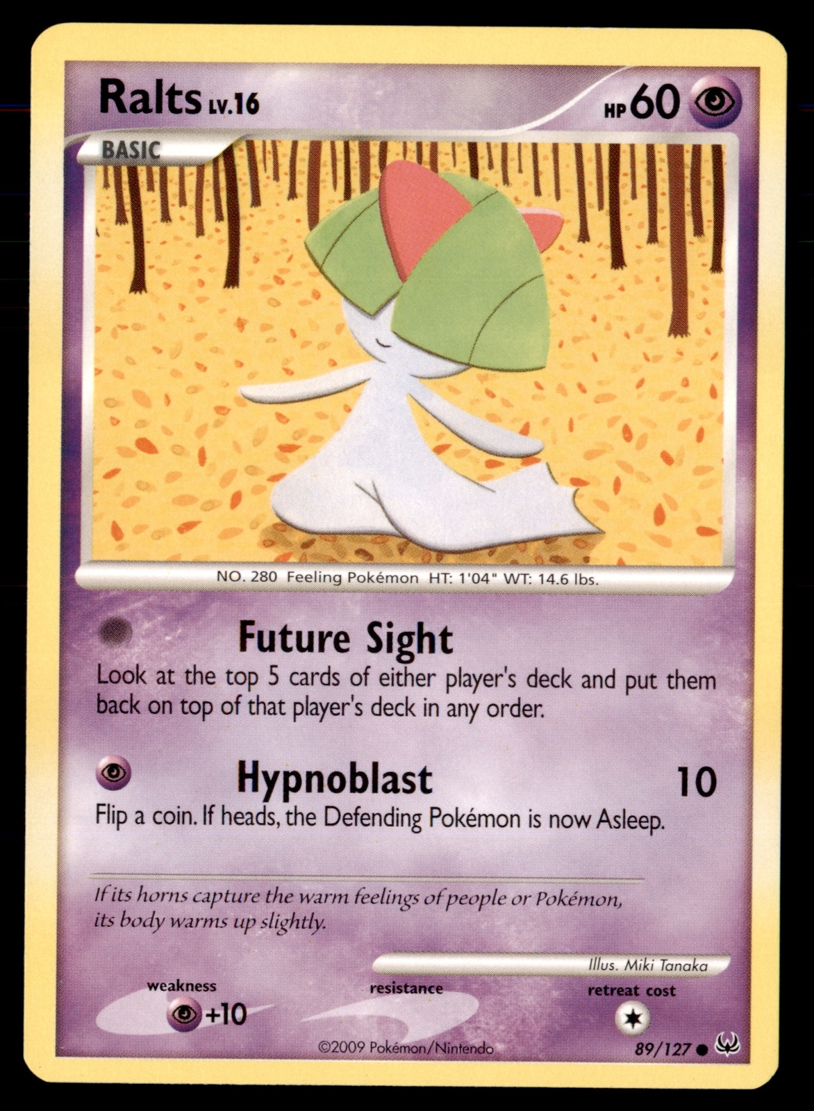 Pokemon Card Ralts LV.16 Platinum 89/127 NEAR MINT Non-Holo Common TCG ...