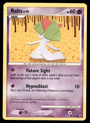 Pokemon Card Ralts LV.16 Platinum 89/127 NEAR MINT Non-Holo Common TCG ...