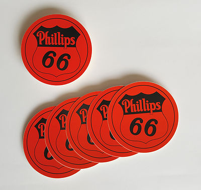 Set of 6 Phillips 66 2" Vinyl Decals (DC123D) | eBay