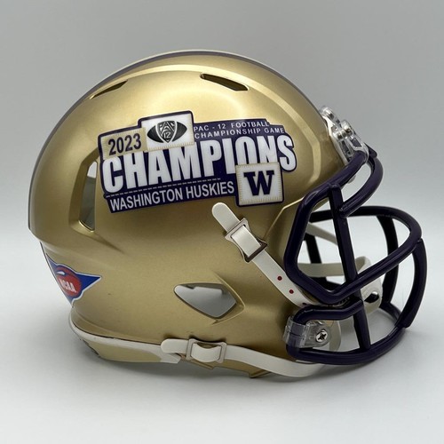 Washington Huskies CUSTOM Metallic Gold - 2023 PAC12 Champs Mini ...