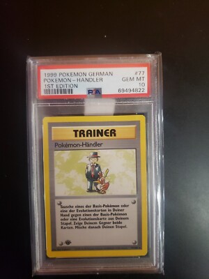1999 Pokemon German Handler Psa 10 1st Edition | eBay