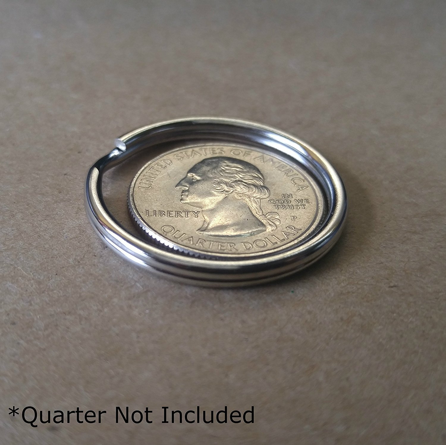 100 Pack - EXTRA LARGE Key Rings - 1 1/4" Heat Treated & Lead Free ...