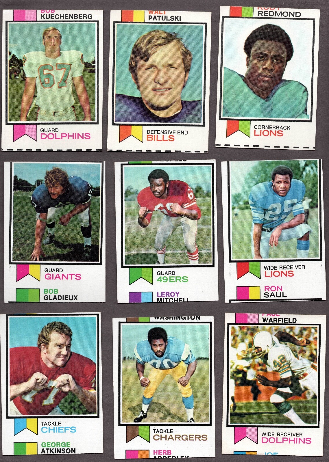1973 Topps football miscuts of of 22 cards | eBay