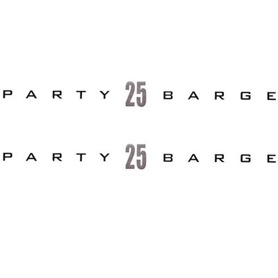 Tracker Boat Brand Decals 145483 | Party Barge 25 Dk Champagne (Pair ...