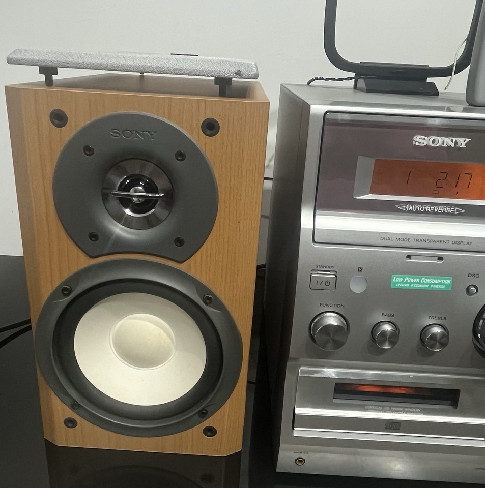 Sony CMT-CP100 Micro HiFi Component System Radio CD Tape Remote TESTED ...