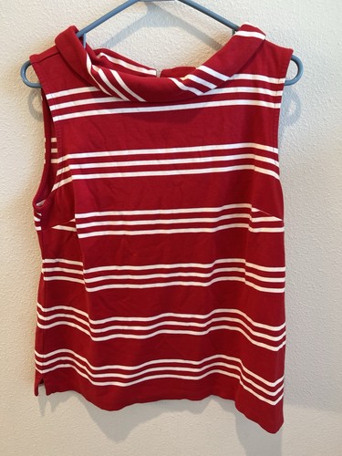 Talbots Red And White Women’s Top. Size Large. Nautical , Preppy. | eBay