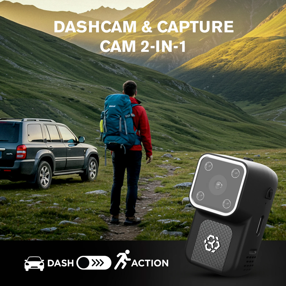 ADC Solutions BEON3BK-6/2 Auto YADA BEON 4K Mini Dash Cam and Body Cam ...