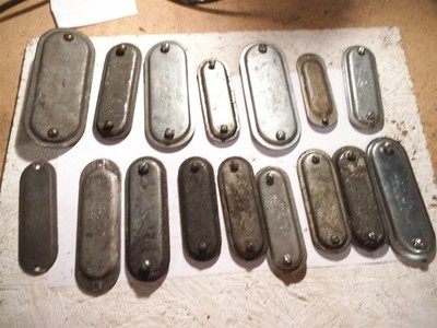 Qty=16: LOT OF CONDUIT COVER PLATES - USED | eBay