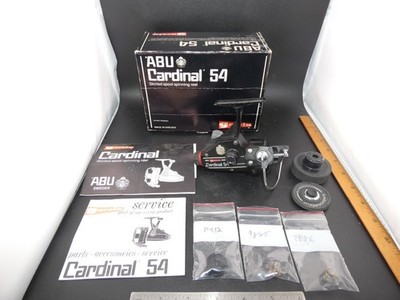 Abu Garcia Cardinal 54 Spinning Reel. W/ Box & Parts Needs Spool | eBay