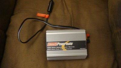 Coleman Powermate 400 Watt Power Inverter 800 Watts Peak Surge 3.5 Amp ...