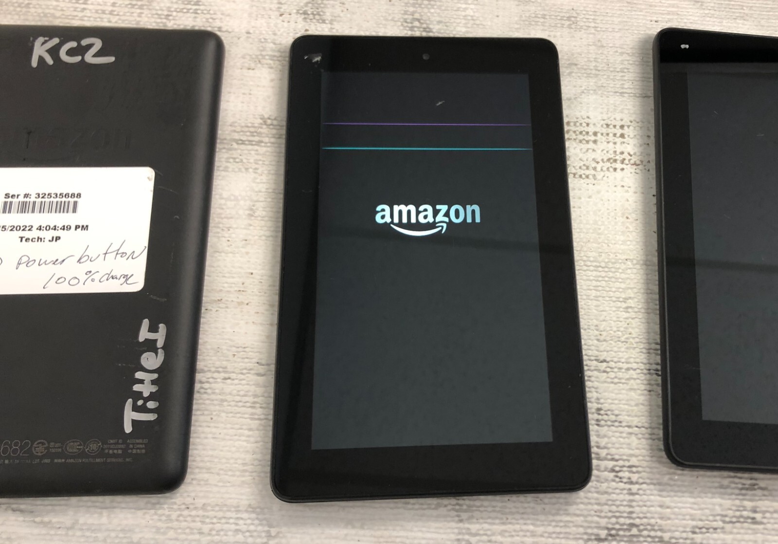 -*READ**---LOT OF 3 AMAZON KINDLE FIRE 5TH GENERATION 7" TABLET Wi-Fi ...