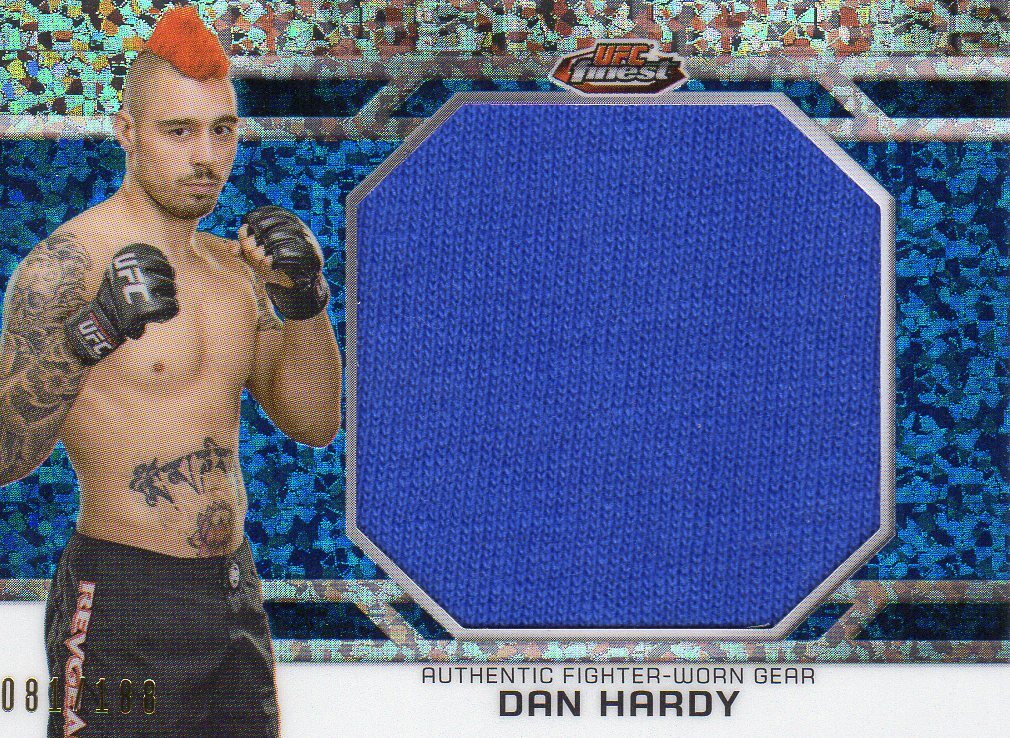 2013 Finest UFC Finest Threads Jumbo Fighter Relics Refractor Blue Dan ...
