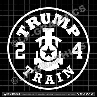 TRUMP TRAIN 2024 Decal - america great patriot car sticker sign ultra ...