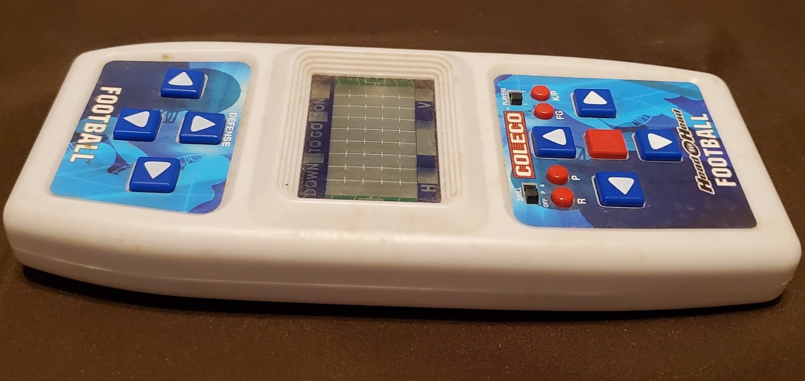 Coleco Head to Head Electronic Football Handheld 1 or 2 Player Game ...