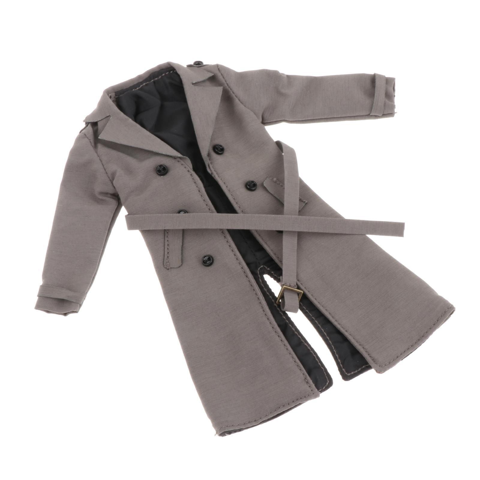 1/12 Trench Coat Male Figure Coat Costume for 6'' Action Figures | eBay