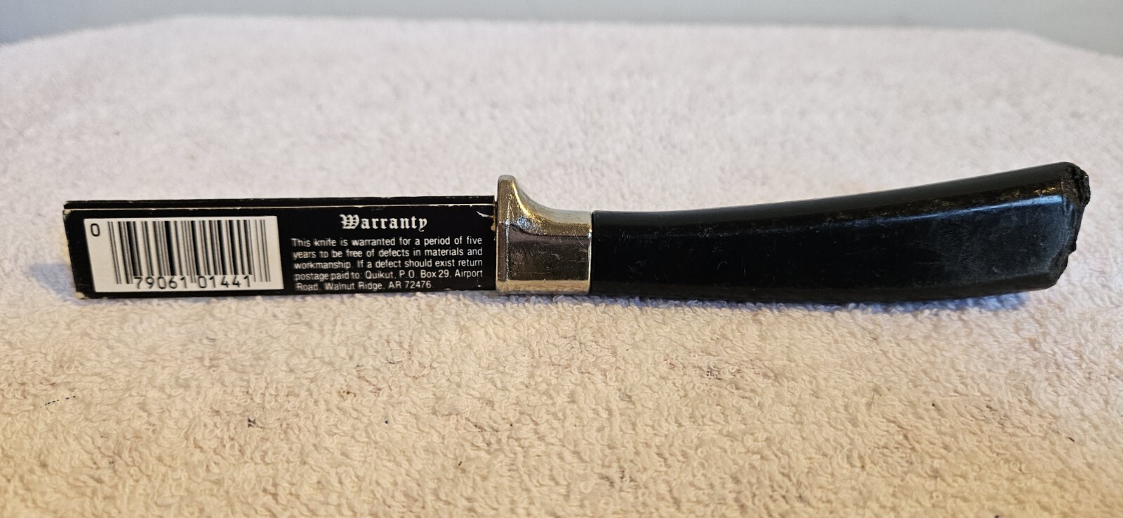 QUIKUT VINTAGE 2.5" STAINLESS BLACK ACRYLIC HANDLED PARING KITCHEN ...