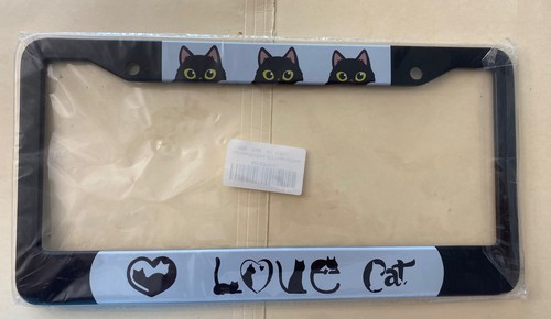 I LOVE MY CAT CATS Metal License Plate Frame Tag Holder Two Holes | eBay