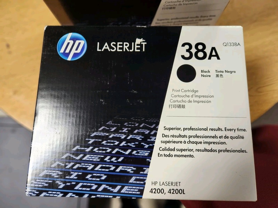 HP 38A (Q1338A) Black Toner Cartridge 808736185417 | eBay