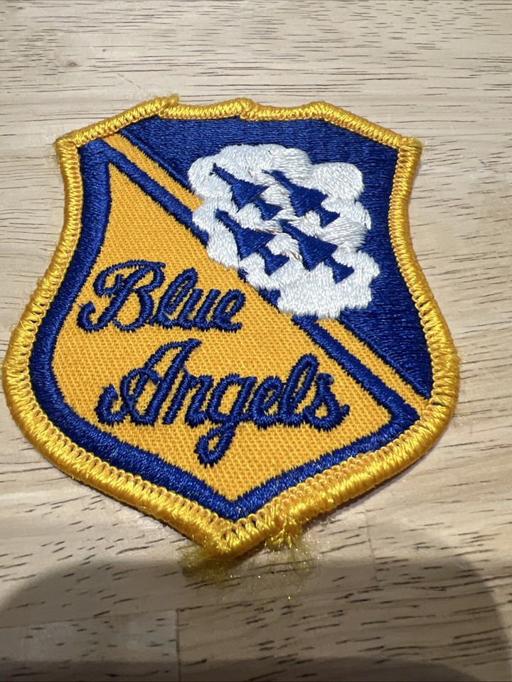 US Navy Blue Angels Jacket Patch Flight Aerobatic Squadron Vintage ...