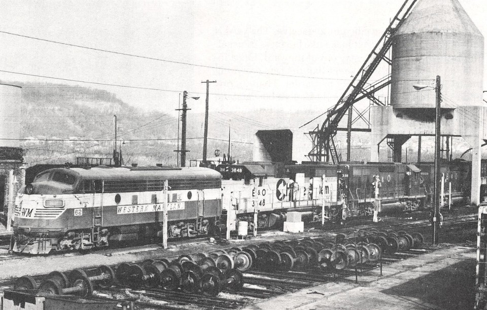 Benwood Yard Baltimore Ohio Engine Terminal Coaling Tower Diesel Vtg ...