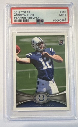 2012 TOPPS #140 ANDREW LUCK PASSING SIDEWAYS RC PSA 9 MINT | eBay