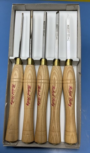 Robert Sorby Set Of 5 Micro Woodturning Tools in Box | eBay