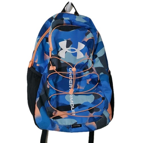 Under Armour UA Storm Hustle Backpack Blue & Peach Camo Unisex | eBay