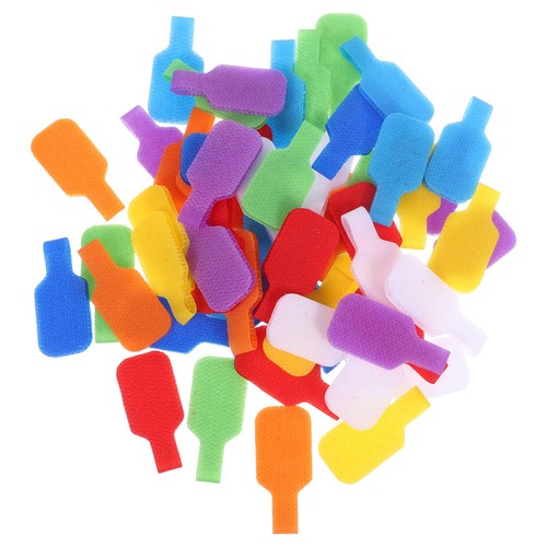 56 Pcs Cable Management Straps Identification Stickers Computers Tags ...