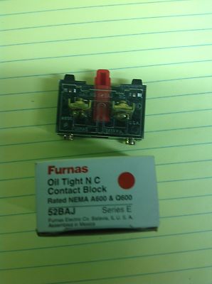 FURNAS 52BAJ SERIES E OIL TIGHT N/C CONTACT BLOCK | eBay