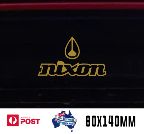 Nixon Windscreen Windshield Decal Sticker 140mm GOLD | eBay