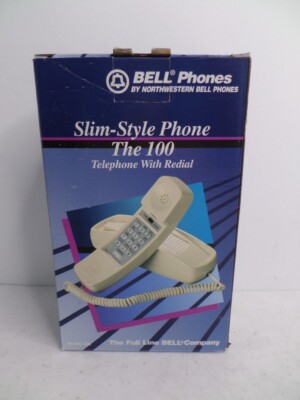 Vintage BELL Slim-Style Phone Model 100 Almond Corded Trimline Lighted ...