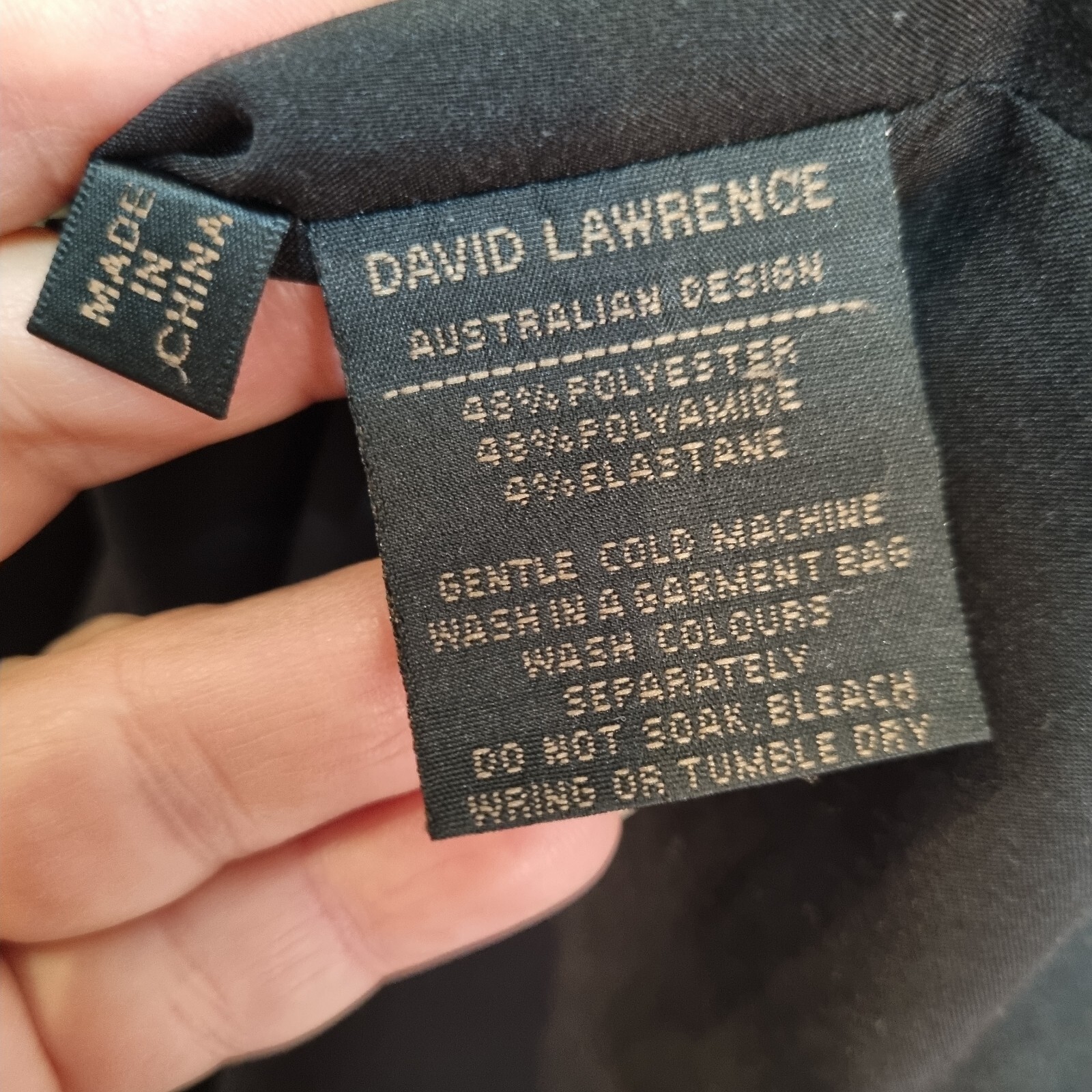 DAVID LAWRENCE Dress Size 12 Nude Black Stretchy Knee-length Summer ...
