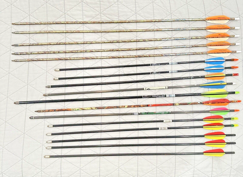 Arrows Lot of 17: 5-Carbon Impact Fat Shaft XLT 6000 Plus 6 Other Types ...