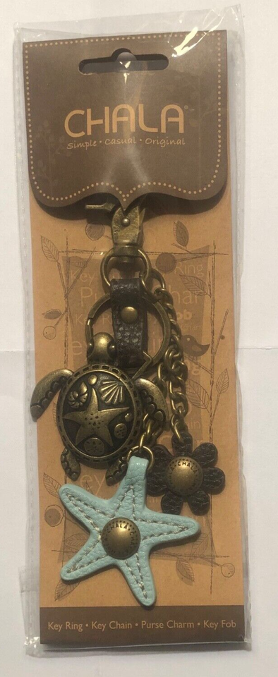 CHALA METAL CHARMING TURTLE KEY RING KEY CHAIN PURSE CHARM KEY FOB New ...