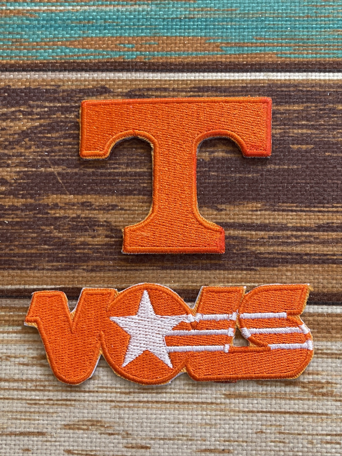 (2)Tennessee Vols volunteers Vintage Embroidered Iron On Patches 3.5 X ...