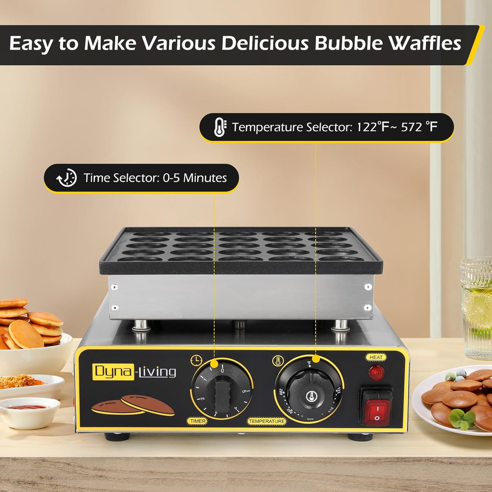 Mini Pancake Maker 25PCS Mini Dutch Pancake Maker 950W Mini Pancakes ...