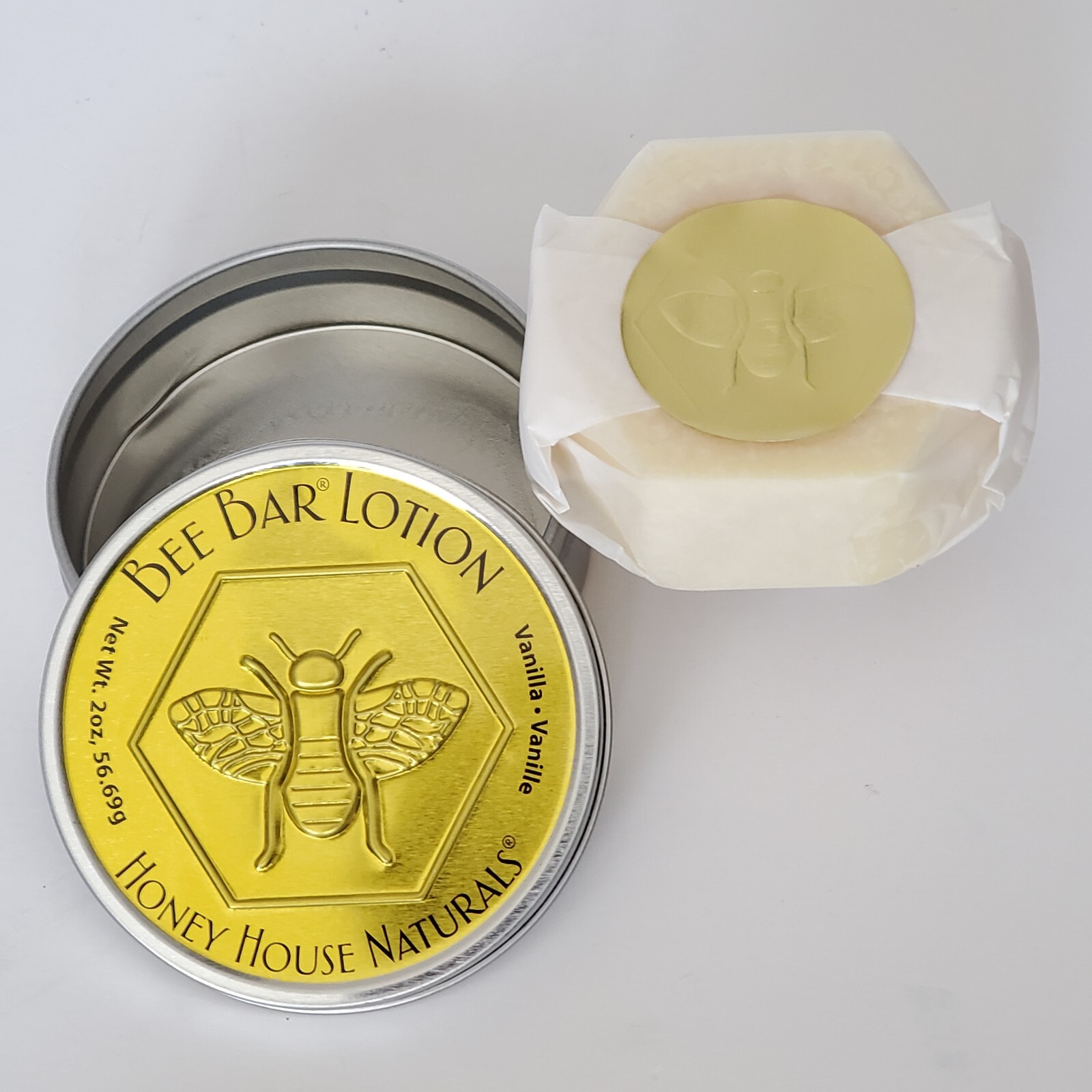 Honey House Naturals Bee Bar Lotion Large 2.0 oz 56.69 g hand body vanilla | eBay
