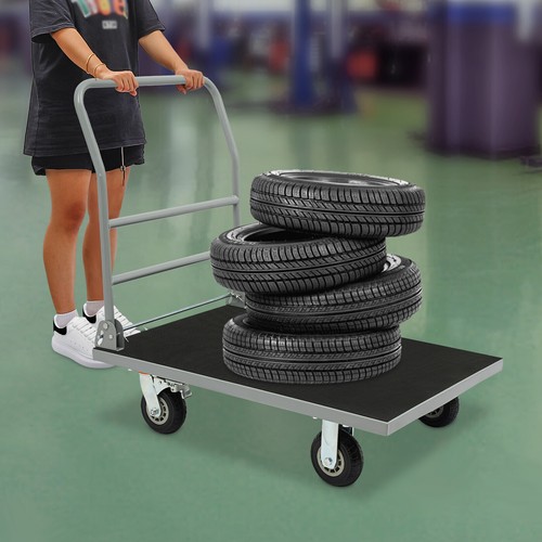 Platform Truck Trolley Foldable Platform Cart 2200lb with 4 Wheels for ...
