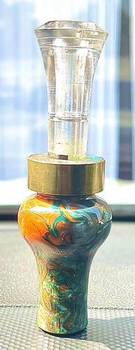 Acrylic Double Reed Duck Call - Echo & AR Style Insert | eBay