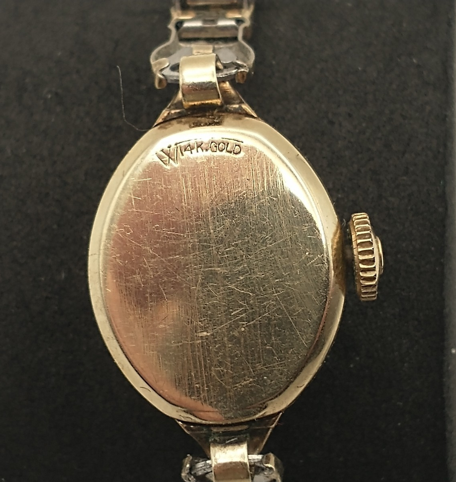 ELGIN 14K Solid Yellow Gold Lady Elgin Running Vintage Watch, GF ...