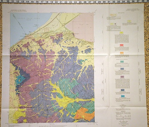 USGS GARFIELD UTAH GEOLOGIC MAP Salt Lake & Tooele Counties LARGE ...