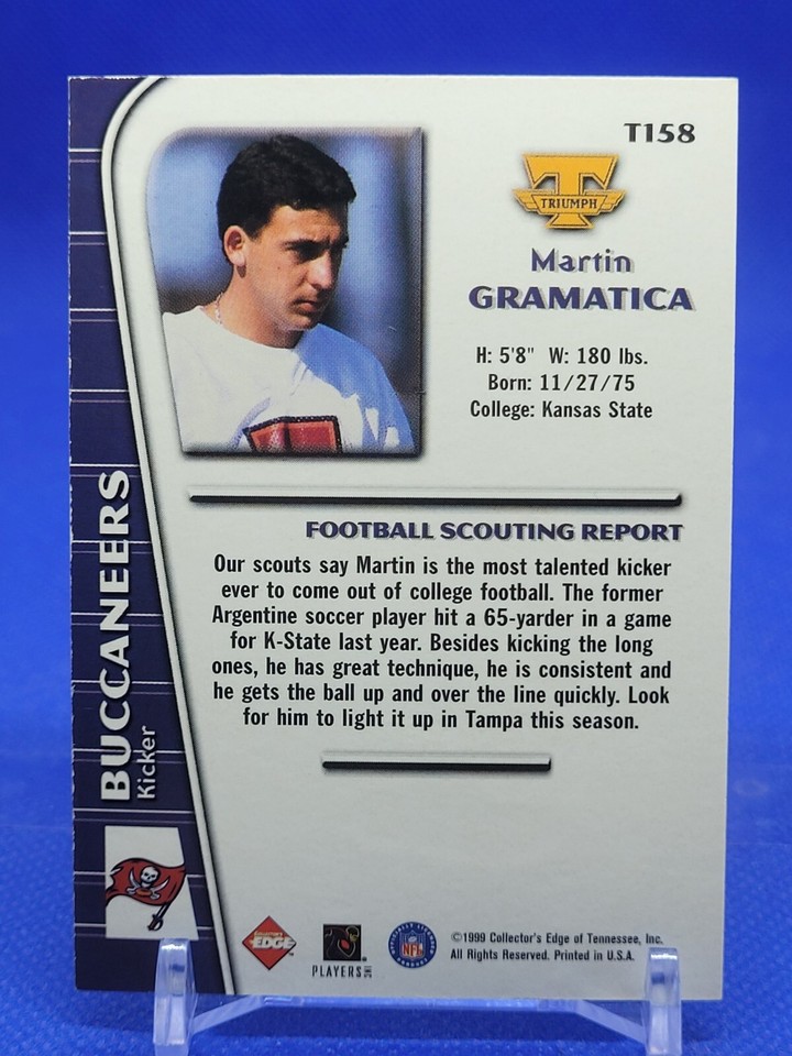 1999 Collector's Edge Triumph Galvanized Martin Gramatica #T158 Rookie ...