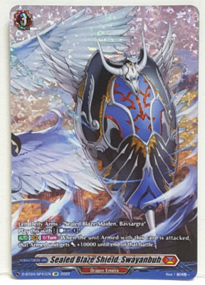 Cardfight Vanguard Sealed Blaze Shield, Swayanbuh D-BT04/SP41EN SP ...