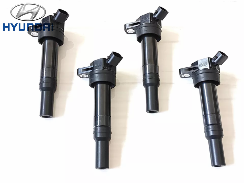 4x Genuine 9723 Spark Plug & UF651 Ignition Coil For Kia Soul Hyundai ...